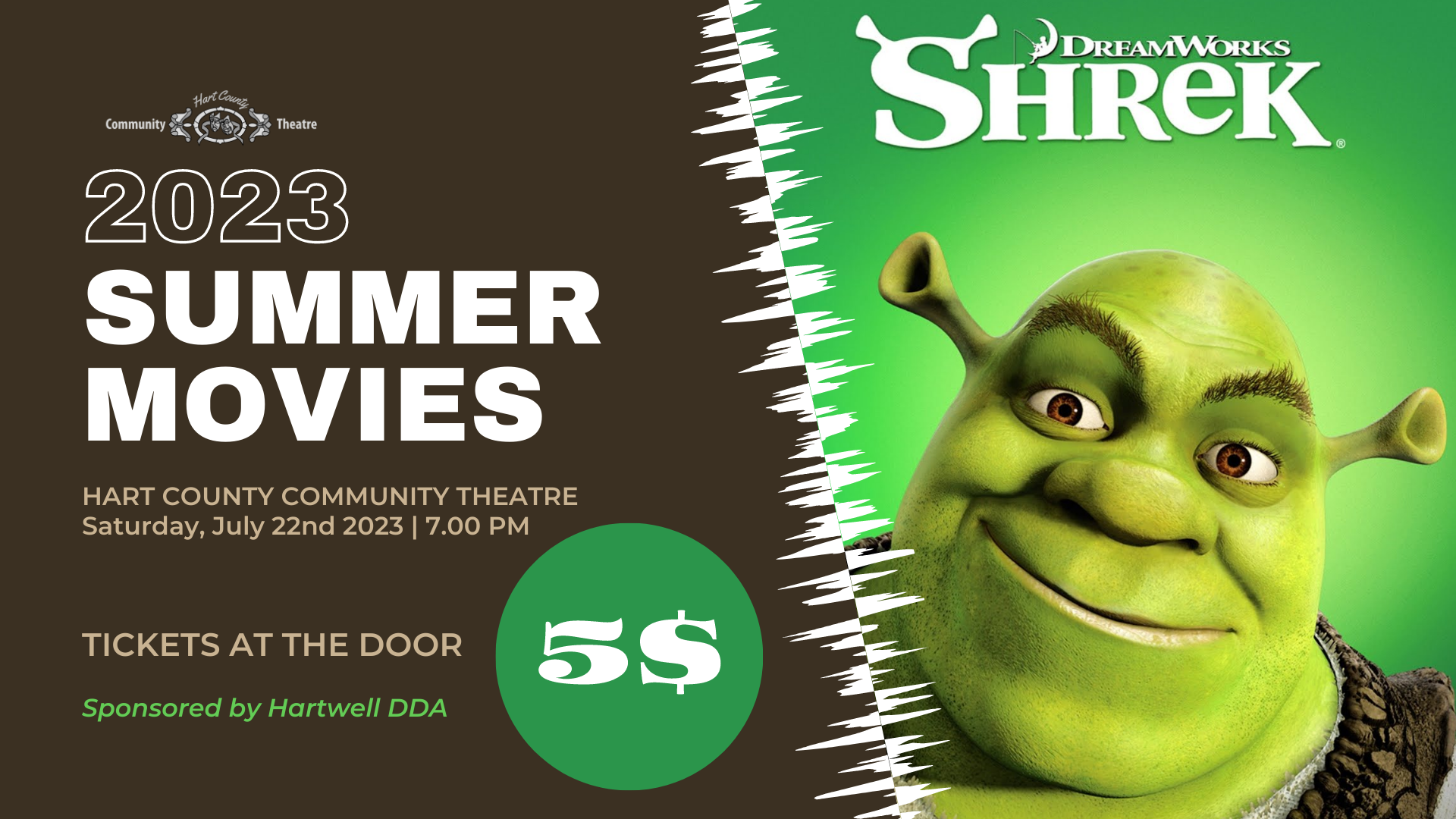 SHREK - Summer Movies at Hart County Community Theatre - Hart County ...